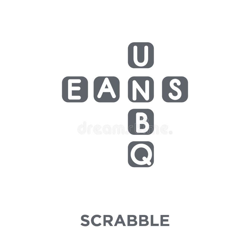 Scrabble Icon. Trendy Scrabble Logo Concept on White Background ...