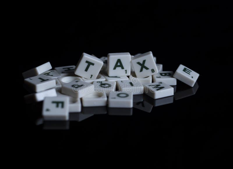Scrabble Letters Spelling Tax Savings Stock Image - Image of wealth ...