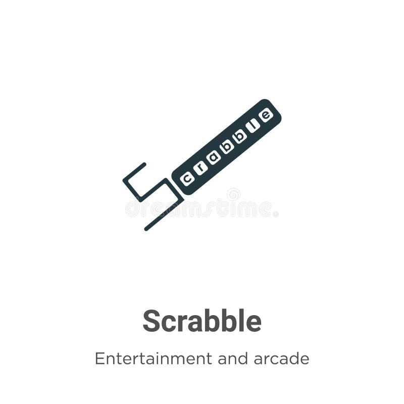 Scrabble Icon from Arcade Collection. Stock Vector - Illustration of ...