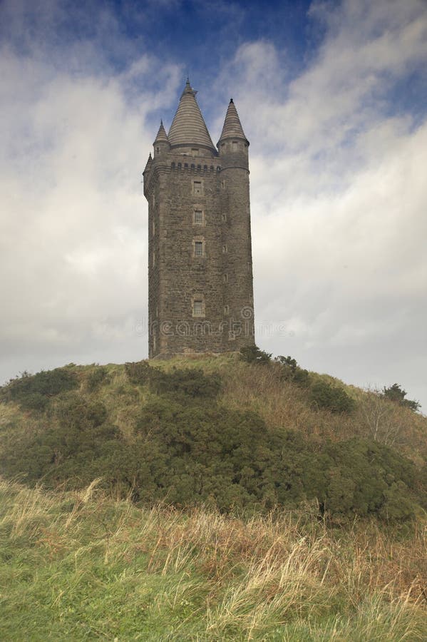 Scrabo Tower stock photo. Image of grass, newtownards - 16931258