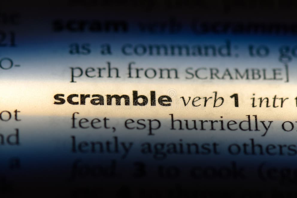 Scramble stock photo. Image of dictionary, paper, macro - 126617248