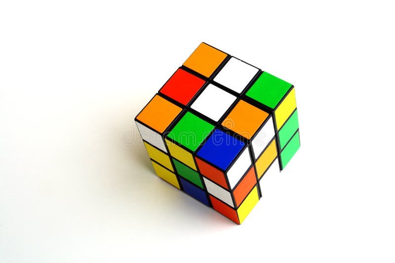 Scrambled rubik s cube editorial photo. Image of cubic - 12392451