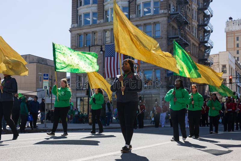 Scranton, PA - Mar 8, 2025: St. Patrick S Parade, Group of People are ...