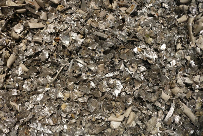 Scrap Aluminum Dust and Metal Trash Stock Photo - Image of textured ...