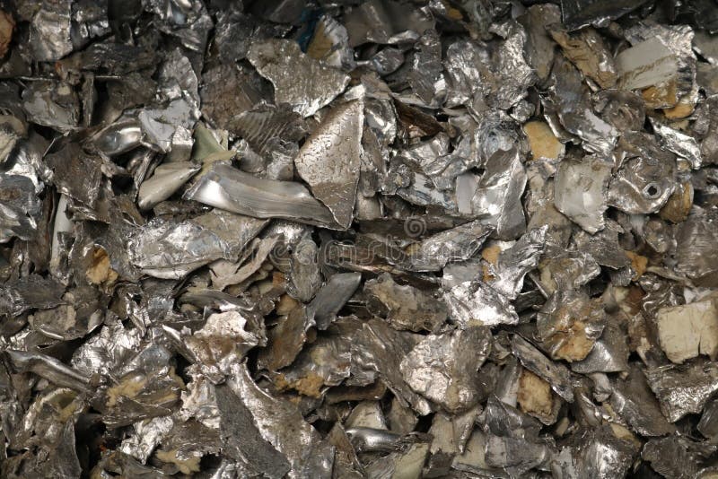Scrap Aluminum Dust and Metal Trash Stock Photo - Image of people ...