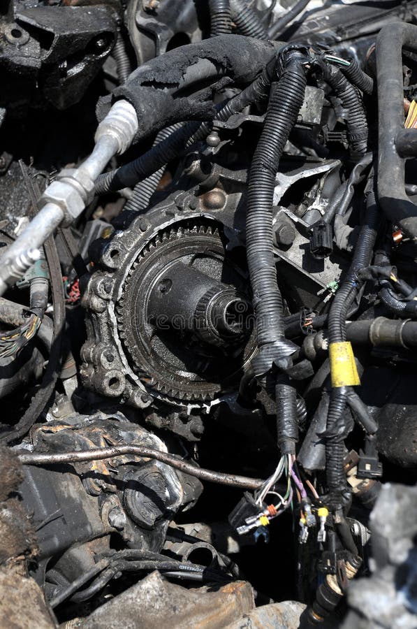 Scrap car parts stock photo. Image of mechanics, recycling - 11178920