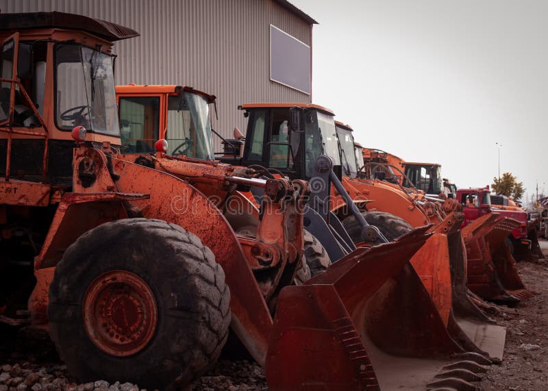 Scrap Construction Equipment Stock Image - Image of junk, useless ...