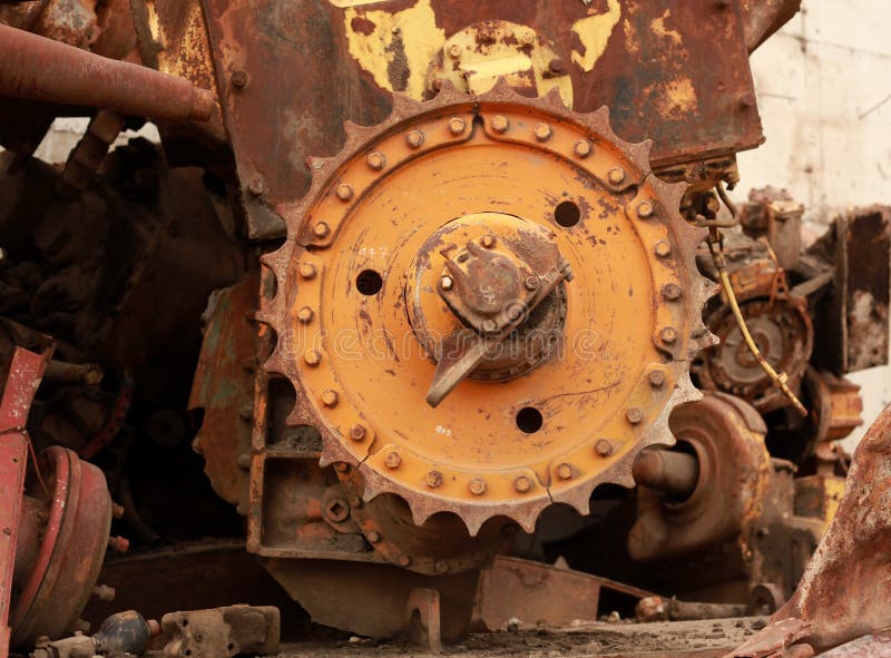 Scrap Construction Equipment Stock Image - Image of useless ...