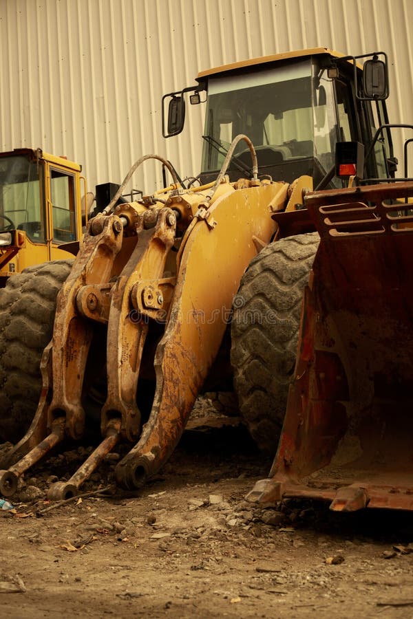 Scrap Construction Equipment Stock Photo - Image of junk, yard: 239949952