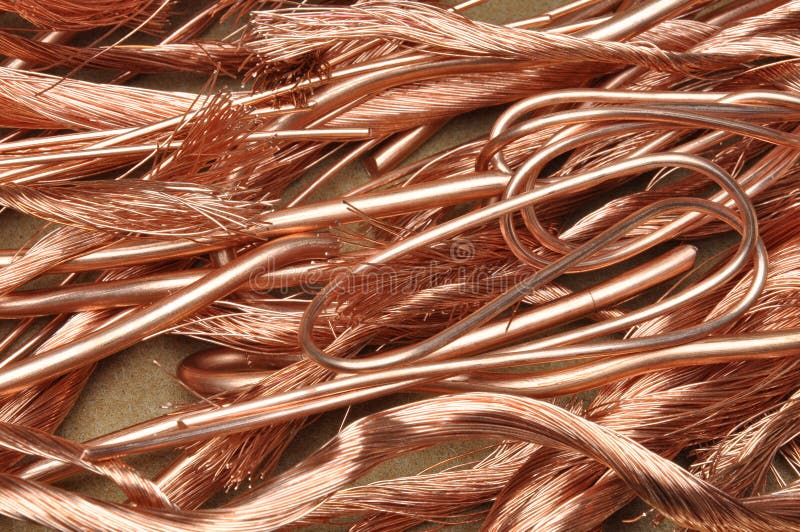 Scrap copper wires stock photo. Image of expensive, energy - 59594546