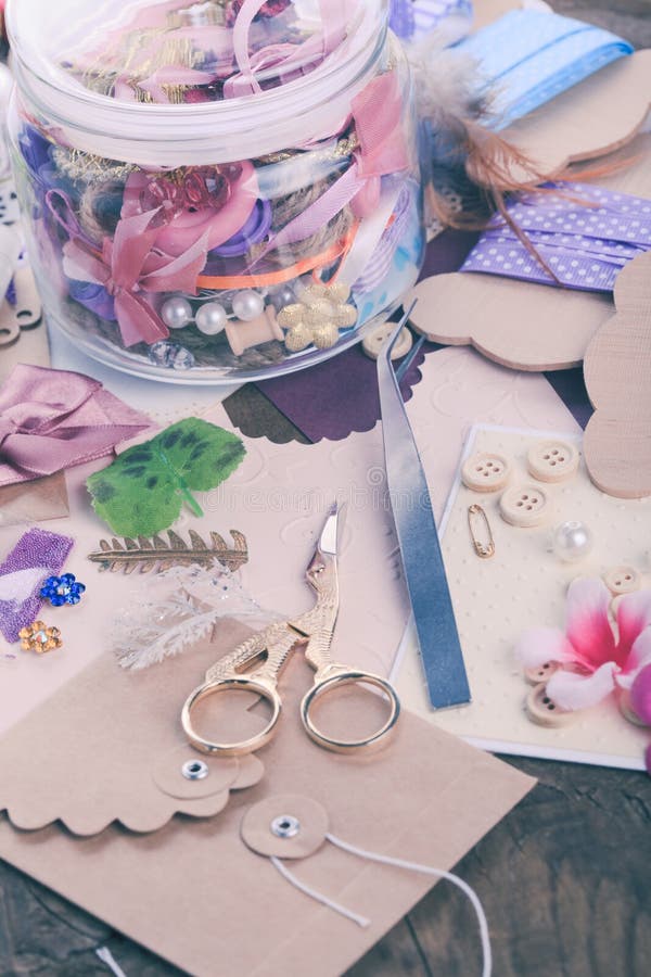 Scrap details stock image. Image of container, beads - 54881427