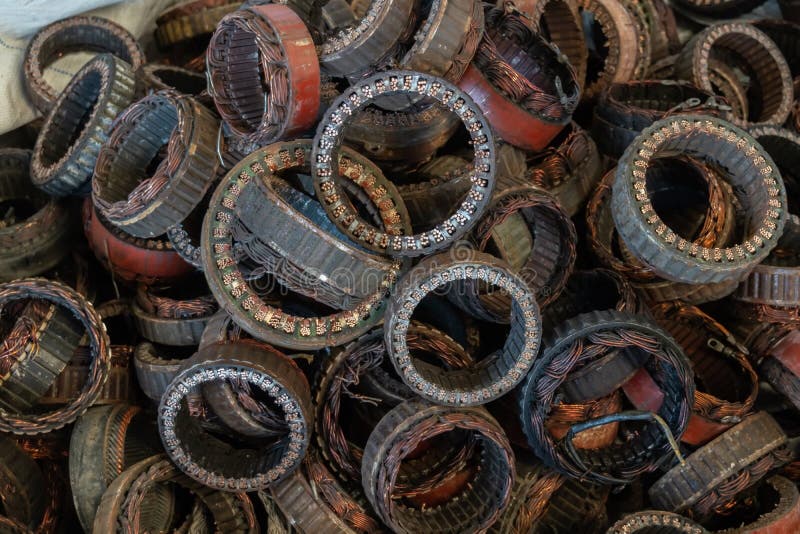 Scrap from Dynamo Metal Part for Recycling Stock Image - Image of ...