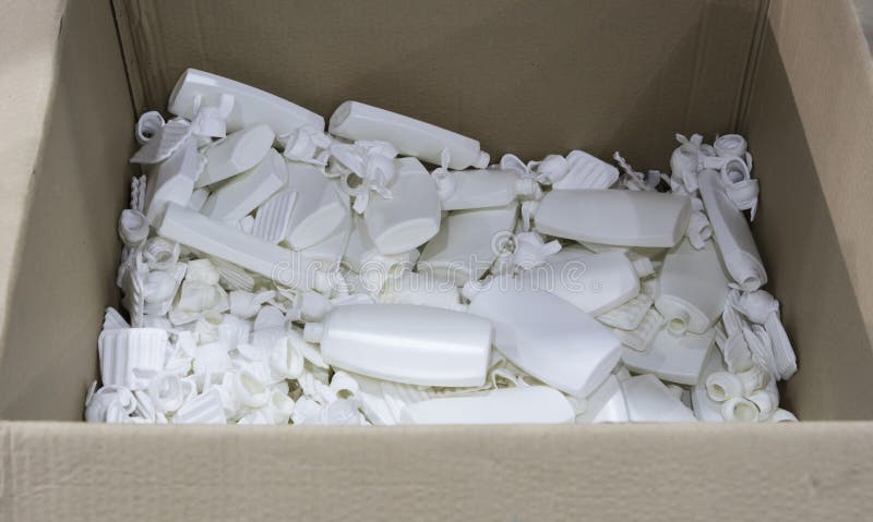 Scrap Form Extrusion Blow Moulding Process Stock Photo - Image of ...