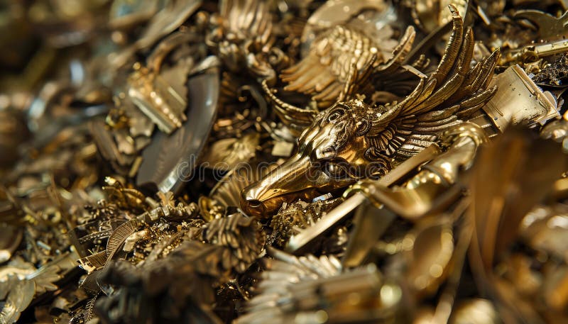 Scrap Gold and Jewelry. stock illustration. Illustration of jewellery ...