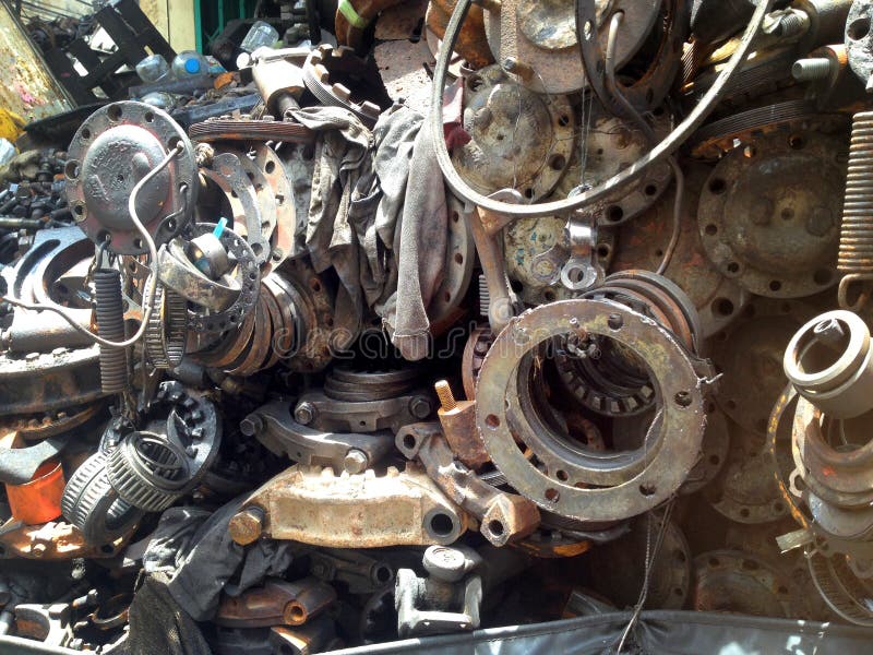 Scrap Iron Pile, Iron Texture Stock Image - Image of texture, pile ...