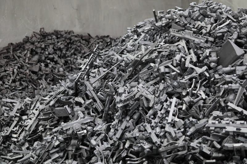 Scrap Steel is Cut Just Pieces of Equal Length Stack Stock Photo ...