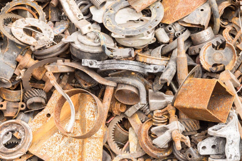 Scrap Iron Unused, Rubble, Remnant of Iron Stock Photo - Image of ...