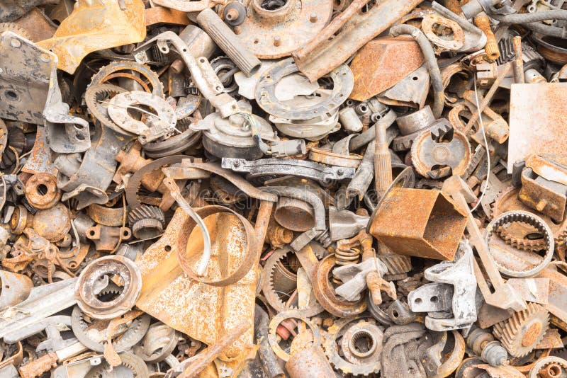 Scrap Iron Unused, Rubble, Remnant of Iron Stock Image - Image of ...