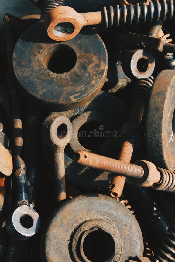 Scrap of the machine rust stock image. Image of grunge - 146217605