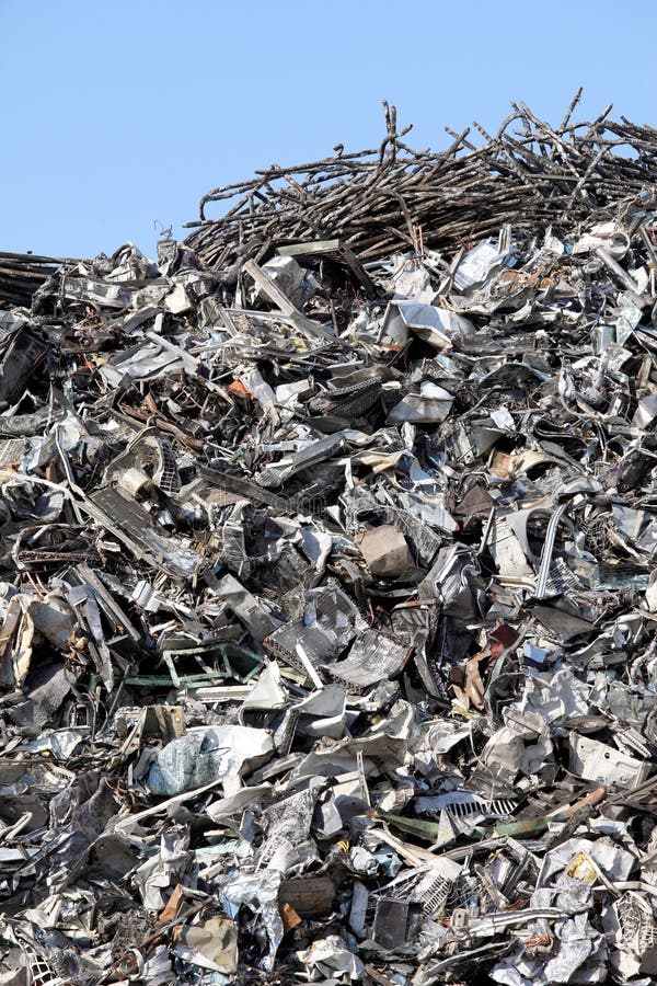 Scrap metal cubes stock photo. Image of recycle, waste - 26955182