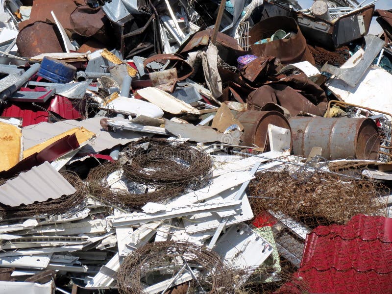 Scrap metal stock photo. Image of recycling, scrap, outdoors - 25916548