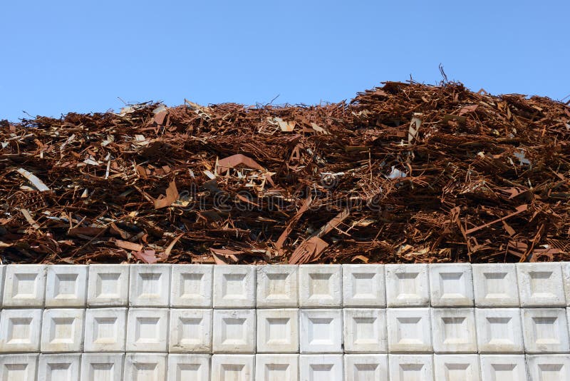 Truck Unloading Metal Scrap Stock Photo - Image of truck, machine: 18381844