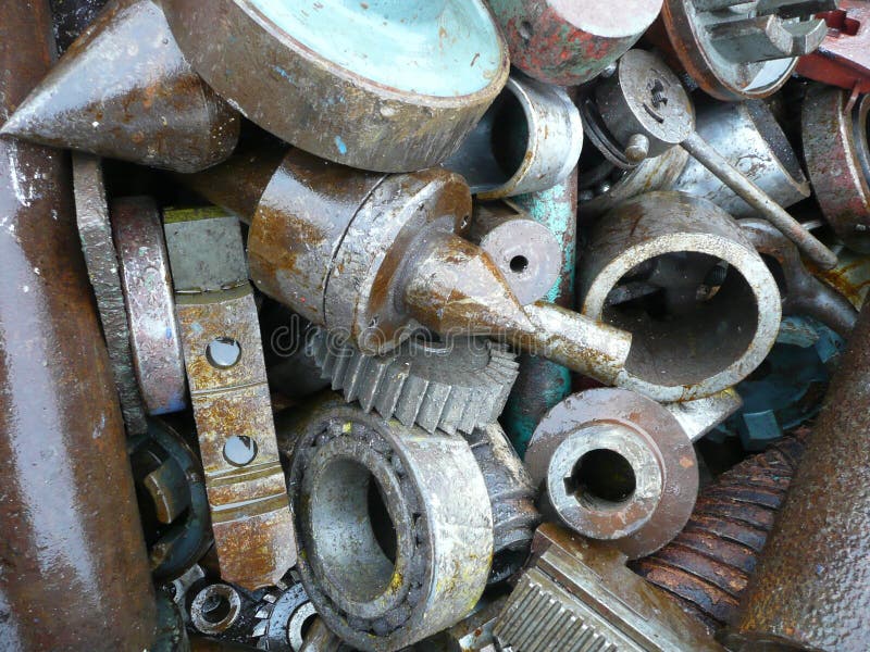 Scrap metal stock image. Image of iron, layer, parts, plug - 4848779