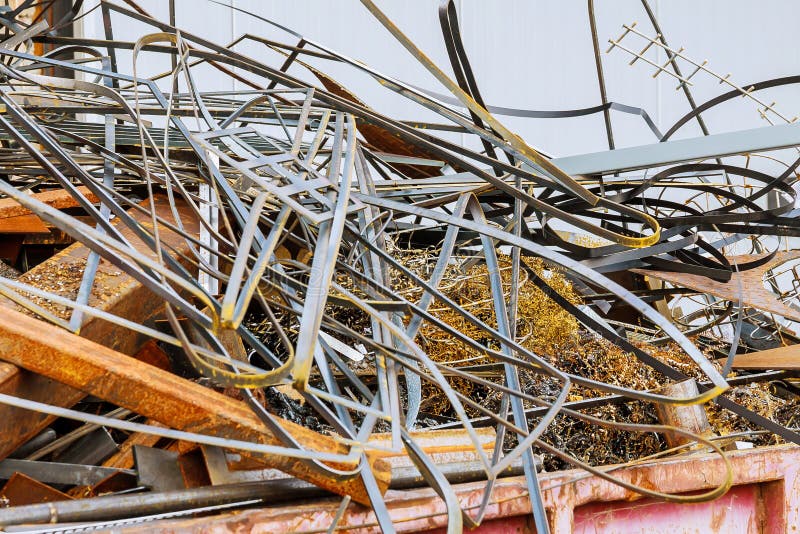 Scrap Metal and Aluminum Scrap from Production for Processing. Scrap ...
