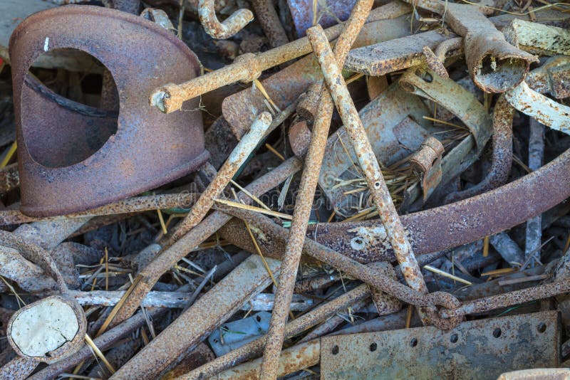 Scrap metal close up stock image. Image of pile, corrosion - 29979543