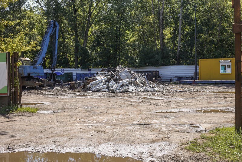 Scrap metal collection editorial stock image. Image of parts - 253142014