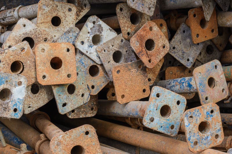 Scrap Metal from Construction Stock Image - Image of scrap, garbage ...