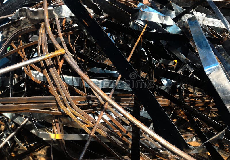 Scrap metal stock image. Image of steel, industry, metal - 105249297
