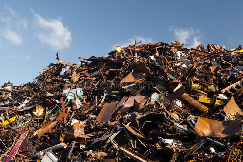 Scrap metal heap stock image. Image of recycling, environment - 31673097