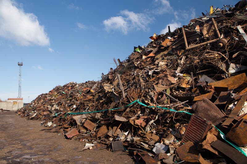 Scrap metal heap stock image. Image of recycling, environment - 31673097