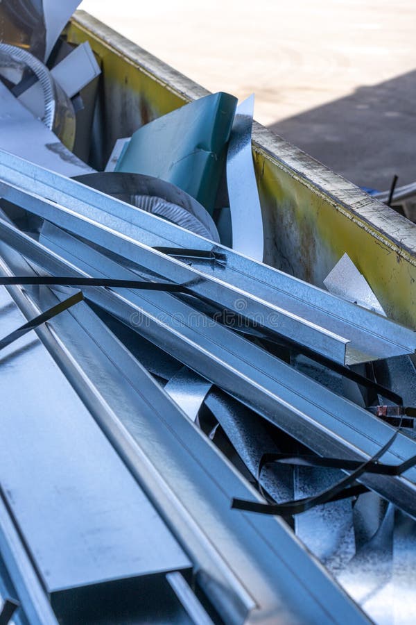 Scrap Metal in Junkyard Ready for Recycling Stock Image - Image of ...