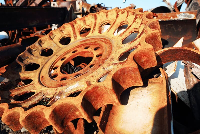 Scrap metal stock image. Image of iron, industry, recycled - 56420143