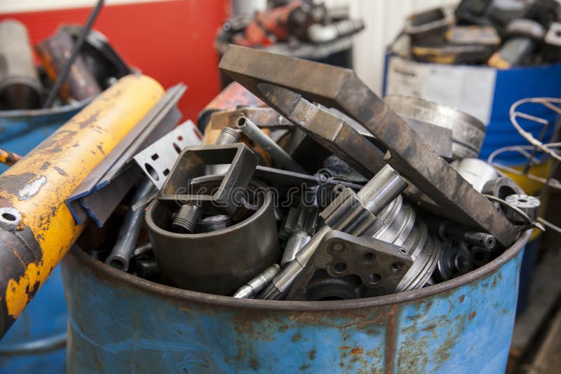 Scrap metal parts stock image. Image of industrial, garbage - 69763695