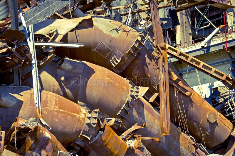 Scrap Metal Recycling stock image. Image of dirty, heap - 54845215