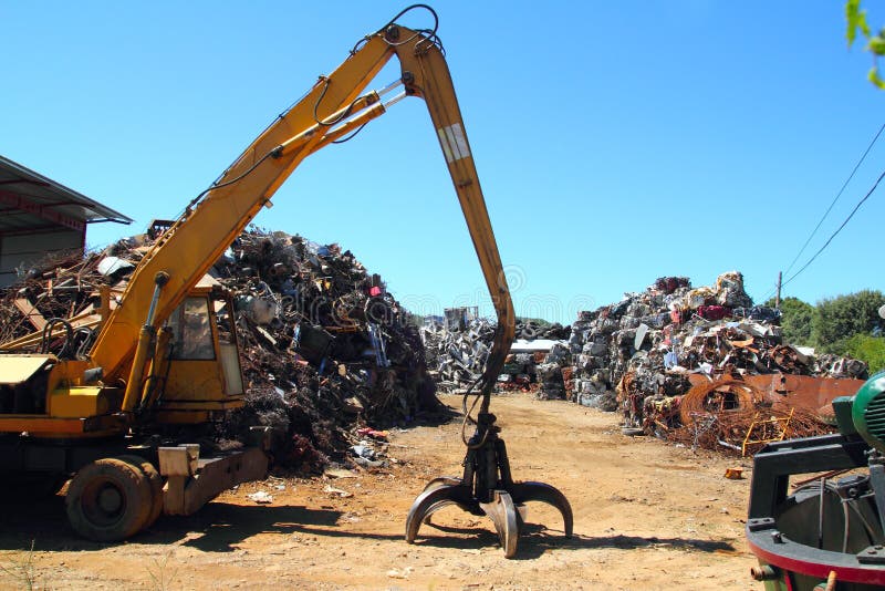 Scrap metal stock photo. Image of equipment, stack, scrap - 6427932