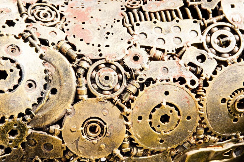Scrap Metal Textures and Patterns Creative Designs Stock Image - Image ...