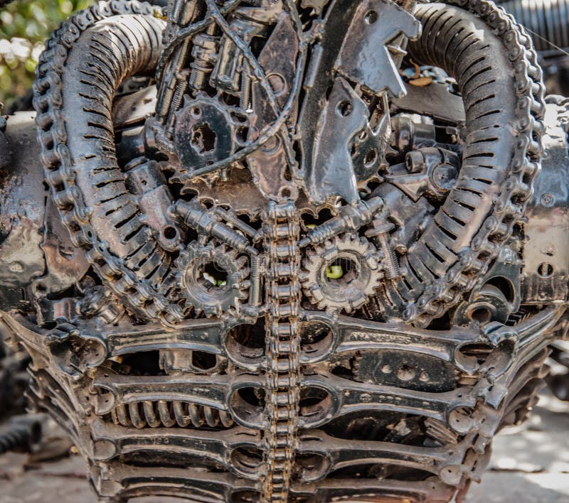Scrap Metal Textures and Patterns Creative Designs Stock Image - Image ...