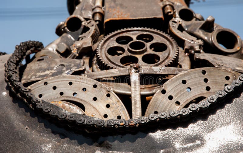 Scrap Metal Textures and Patterns Creative Designs Stock Image - Image ...