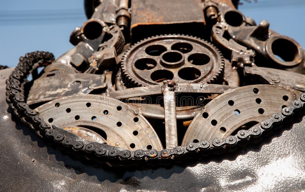 Scrap Metal Textures and Patterns Creative Designs Stock Image - Image ...