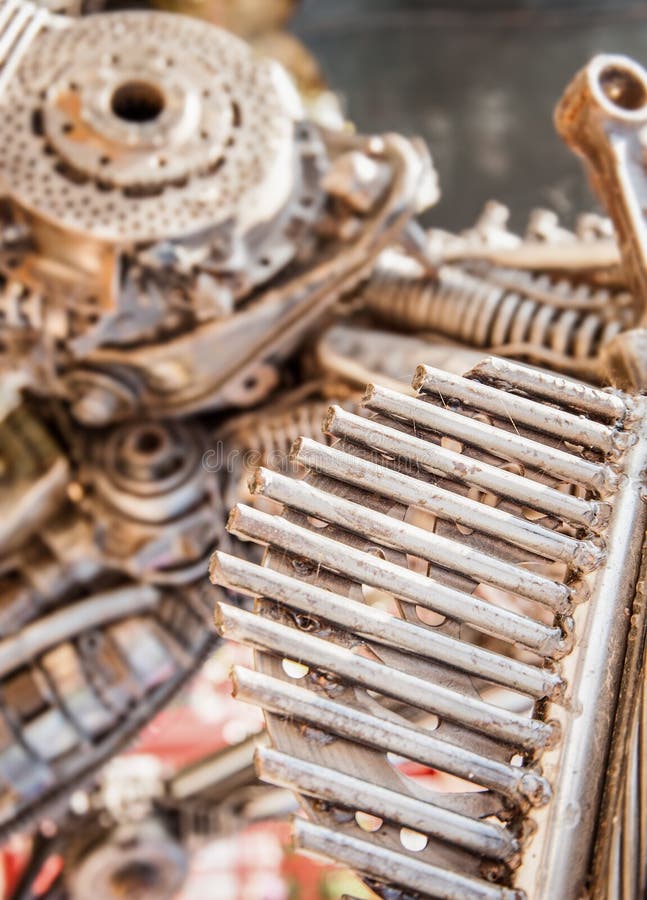 Scrap Metal Textures and Patterns Creative Designs Stock Image - Image ...