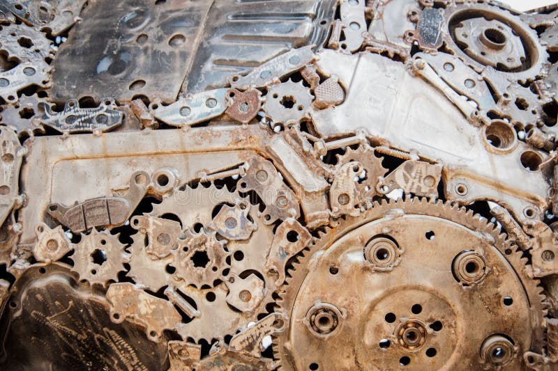 Scrap Metal Textures and Patterns Creative Designs Stock Image - Image ...