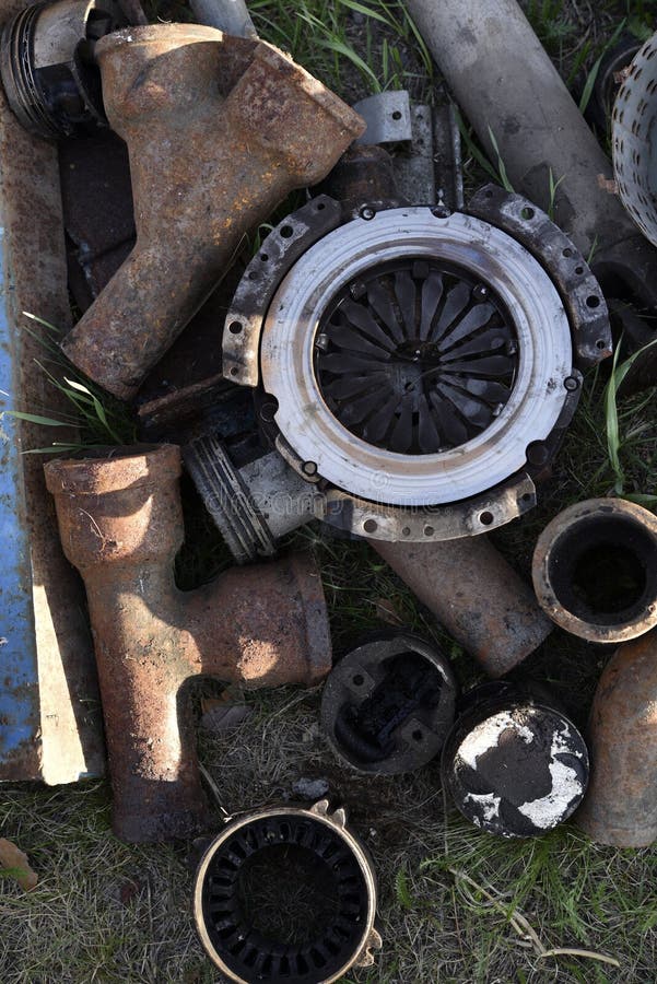 Scrap Metal. Various Metal Products Stock Image - Image of broken ...