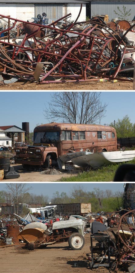 Scrap metals collage stock photo. Image of recycled, recycling - 19037726