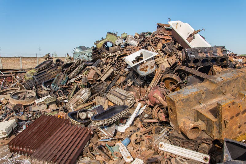 Scrap metals stock image. Image of pollution, trash, recycling - 65264789