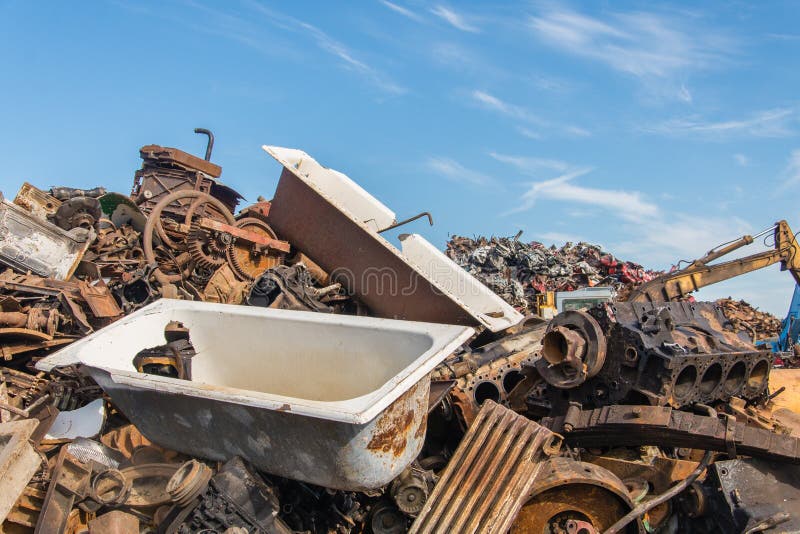 Scrap metals stock photo. Image of scrap, dump, stack - 65264880
