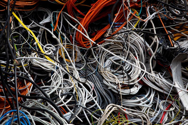 Mixed Copper Cable Material Texture Stock Image - Image of company ...